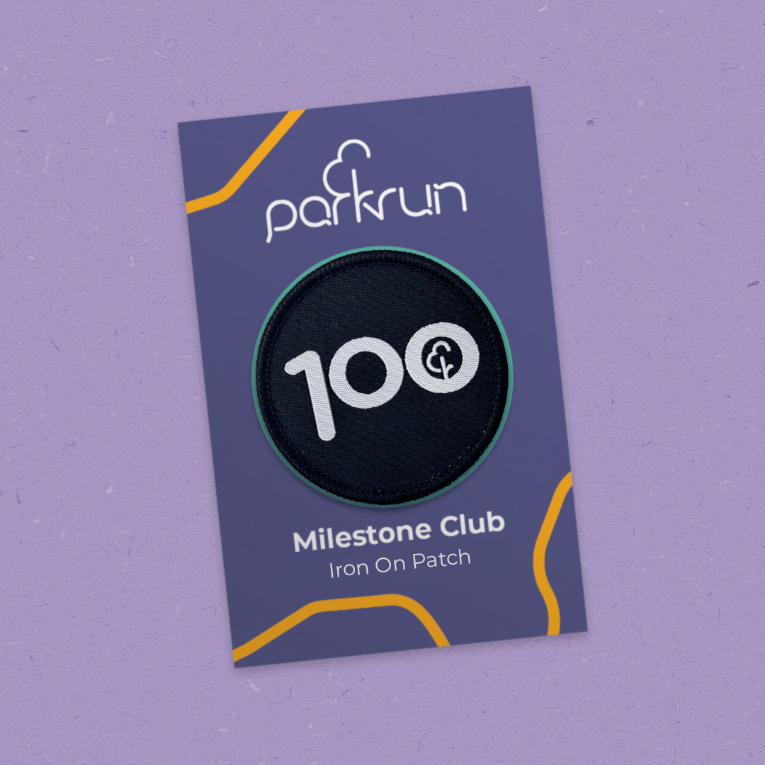Run/Walk 100 Milestone Woven Patch – parkrun Asia Pacific
